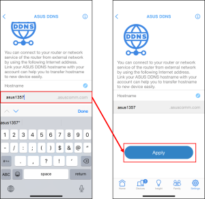 How to transfer ASUS DDNS to new device?