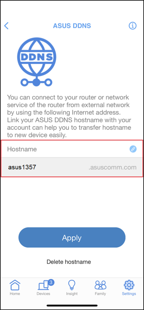 How to transfer ASUS DDNS to new device?